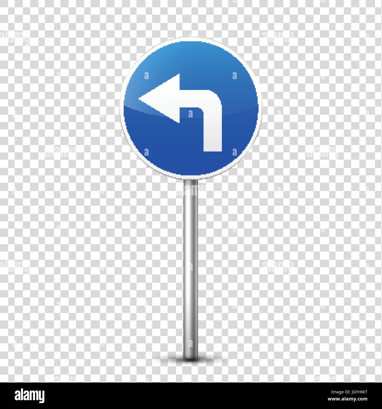 Blue traffic signs Stock Vector Images - Alamy