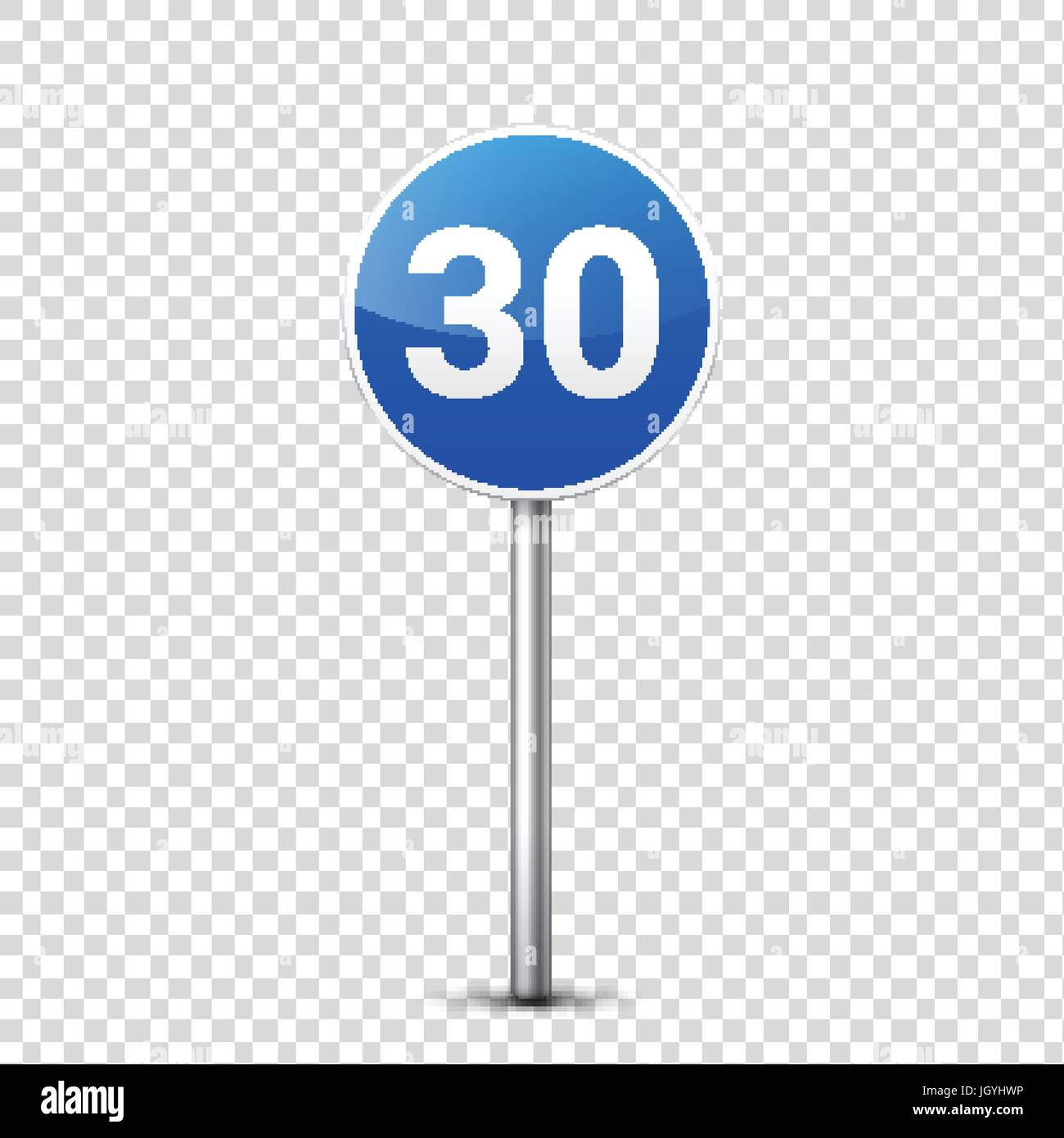 Road blue signs collection isolated on transparent background. Road ...
