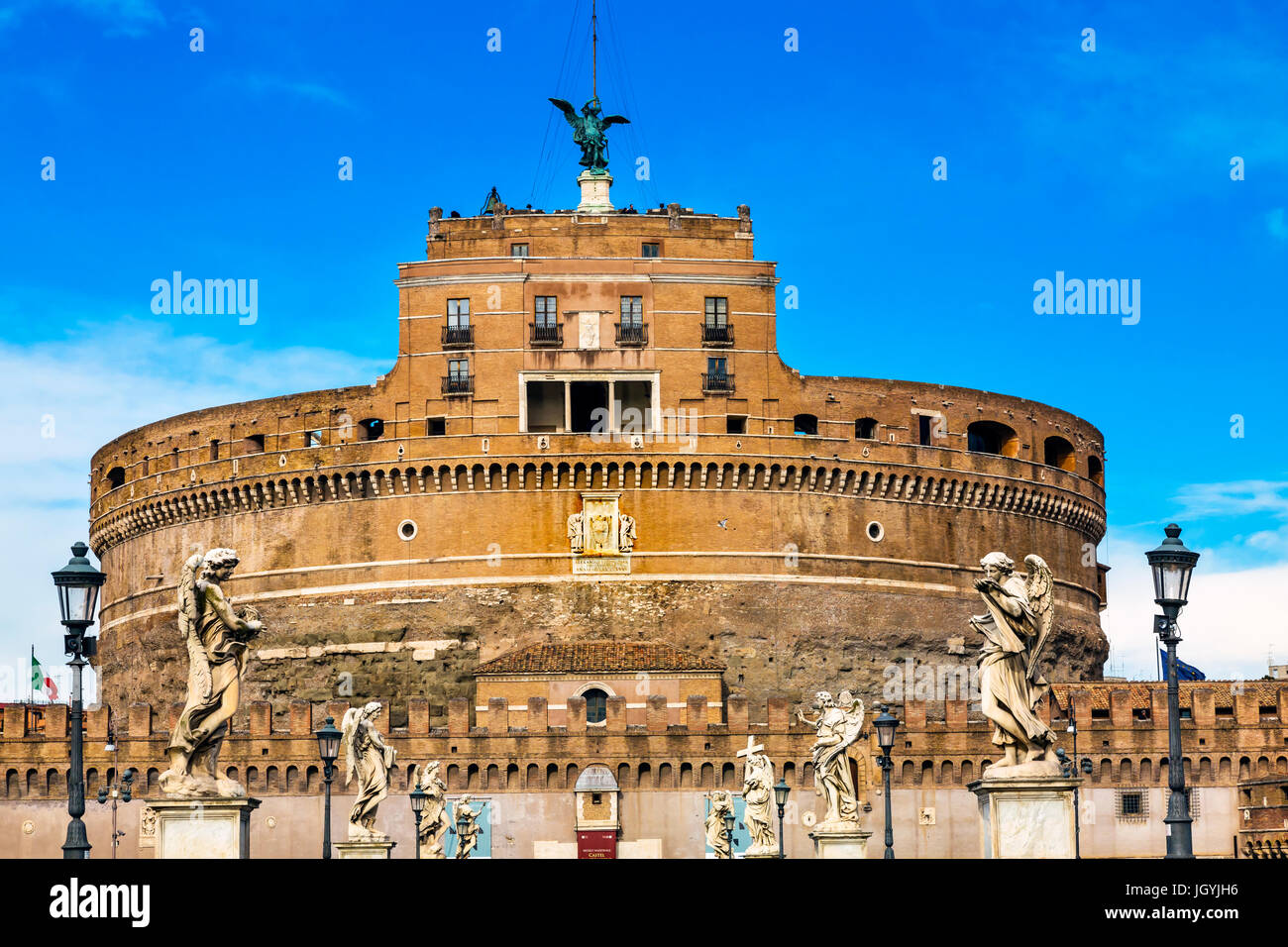 Castel Sant Angelo Vatican Castle Bernini Angels Ponte Bridge Sant ...