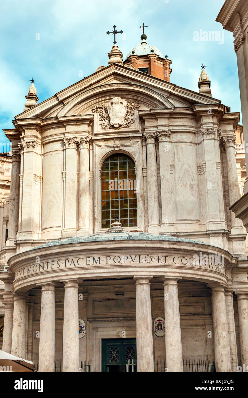 Santa Maria Della Pace Church Rome Italy. Church built in 1400 and ...