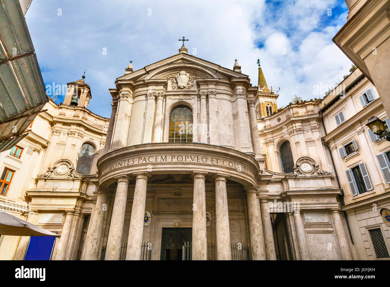 Santa Maria Della Pace Church Rome Italy. Church built in 1400 and ...