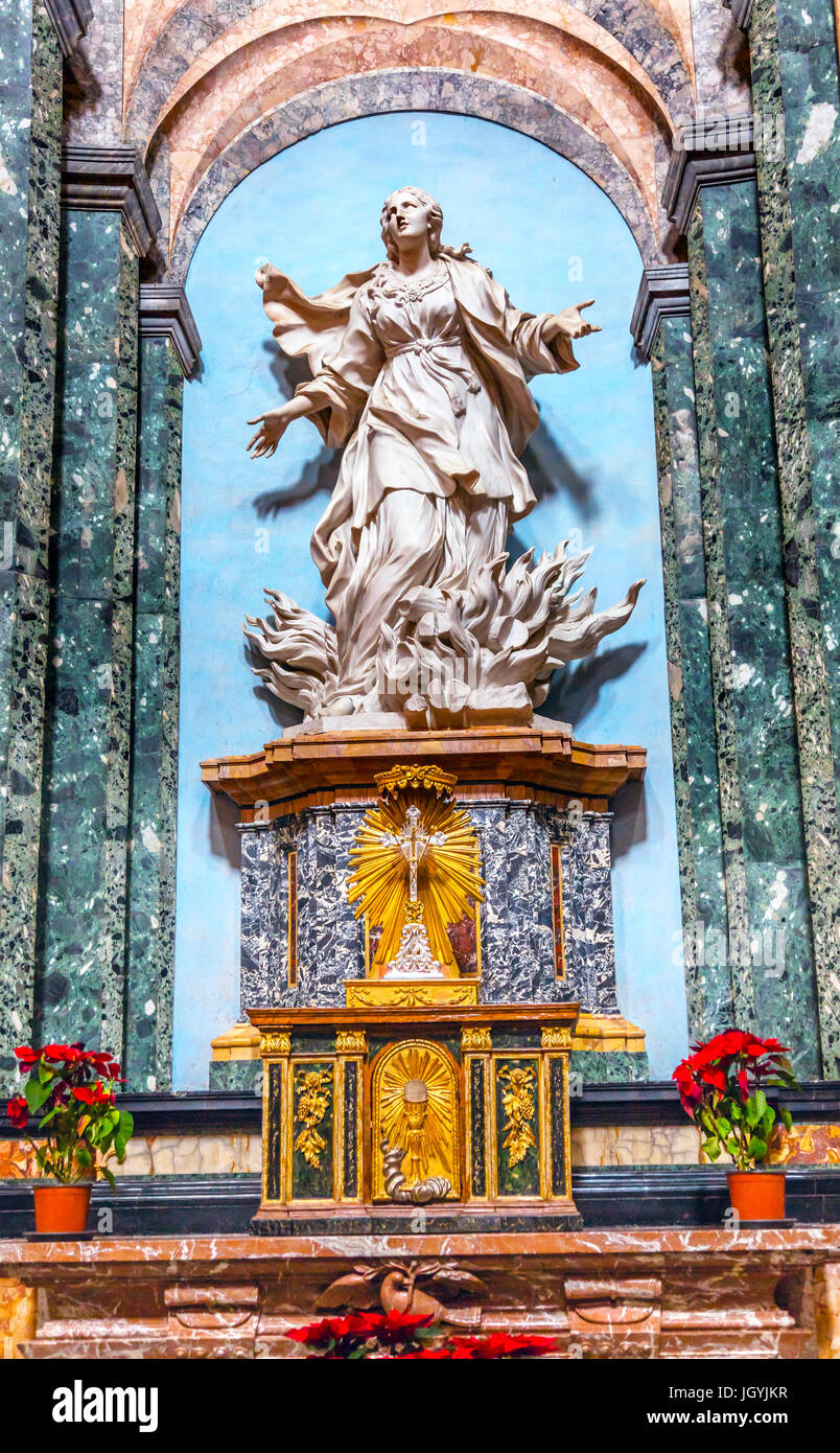 Saint Agnese Statue Saint Agnese In Agone Church Basilica Rome Italy ...