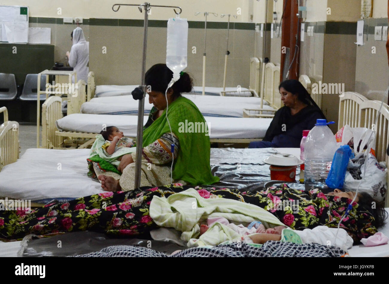 Pakistani mothers with their new born infants at local hospital on the ...