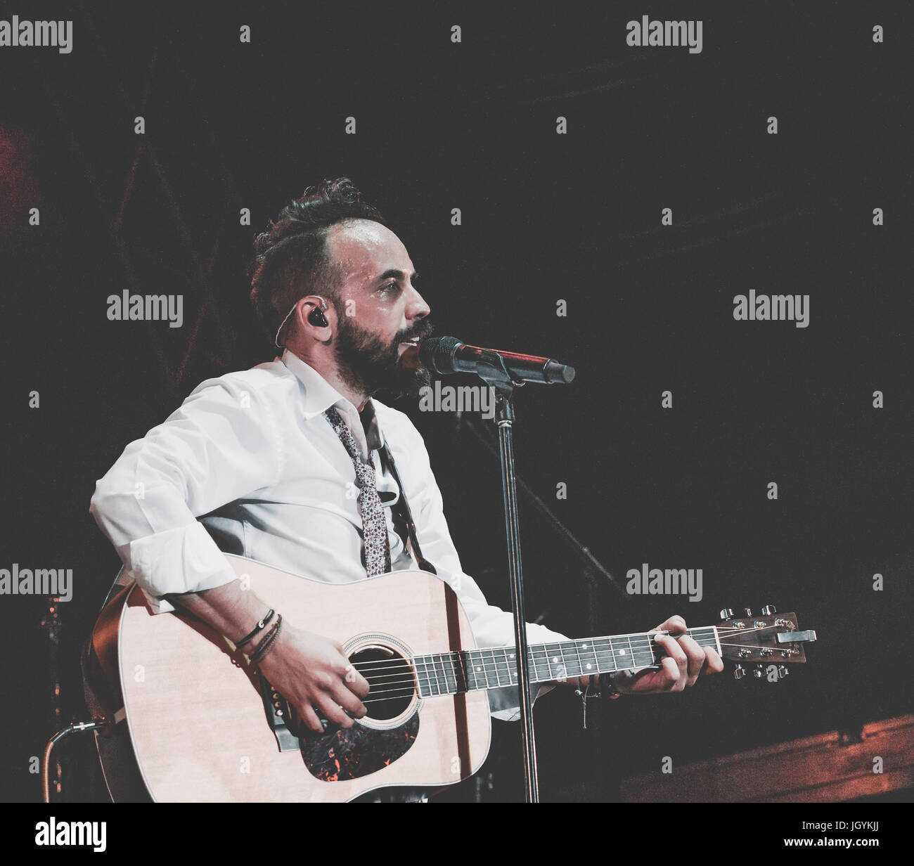 Athens, Greece. 10th July, 2017. The multi-talented Panos Mouzourakis ...