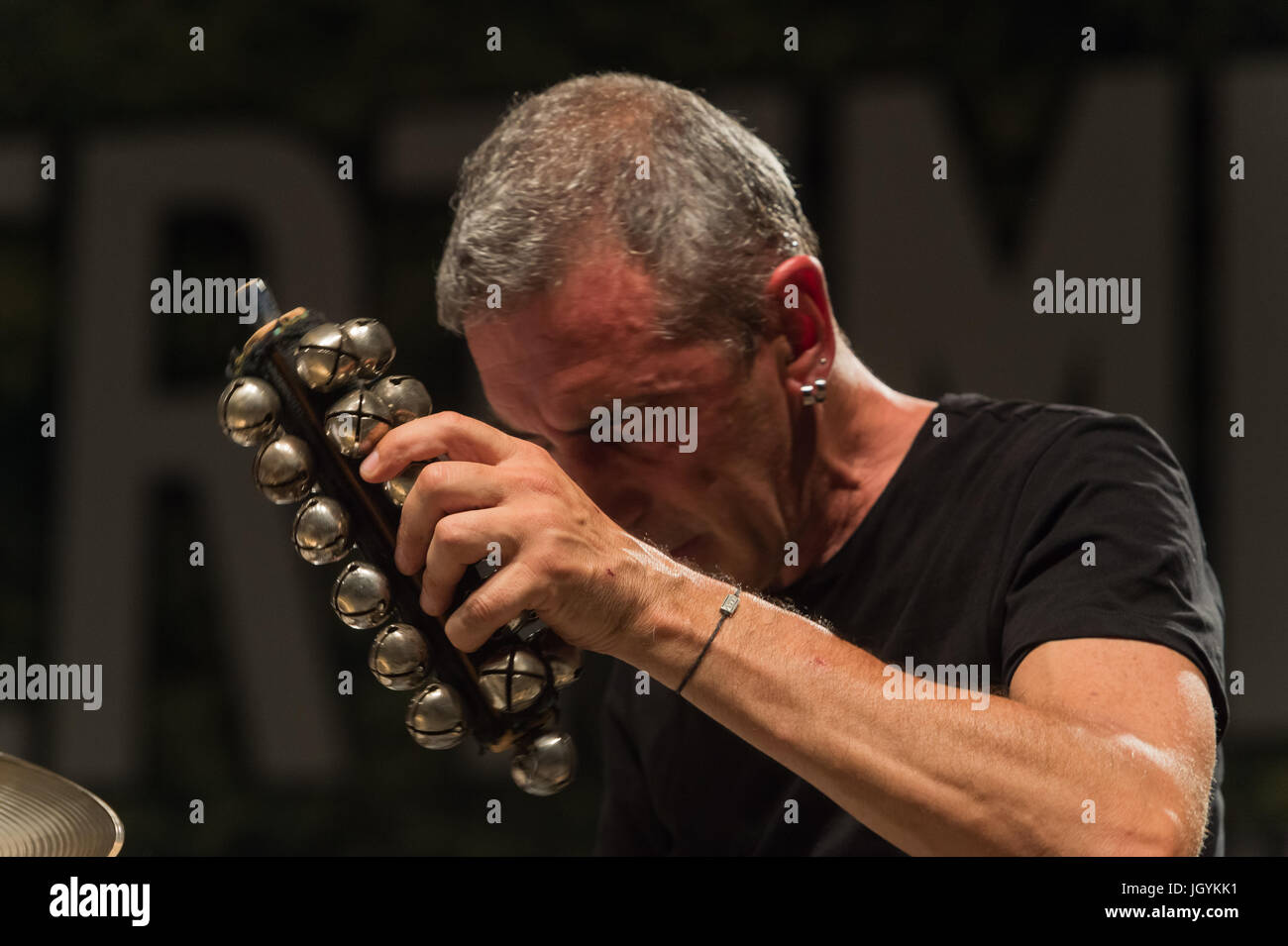 Rome, Italy. 10th July, 2017. The trio of International jazz musicians ...