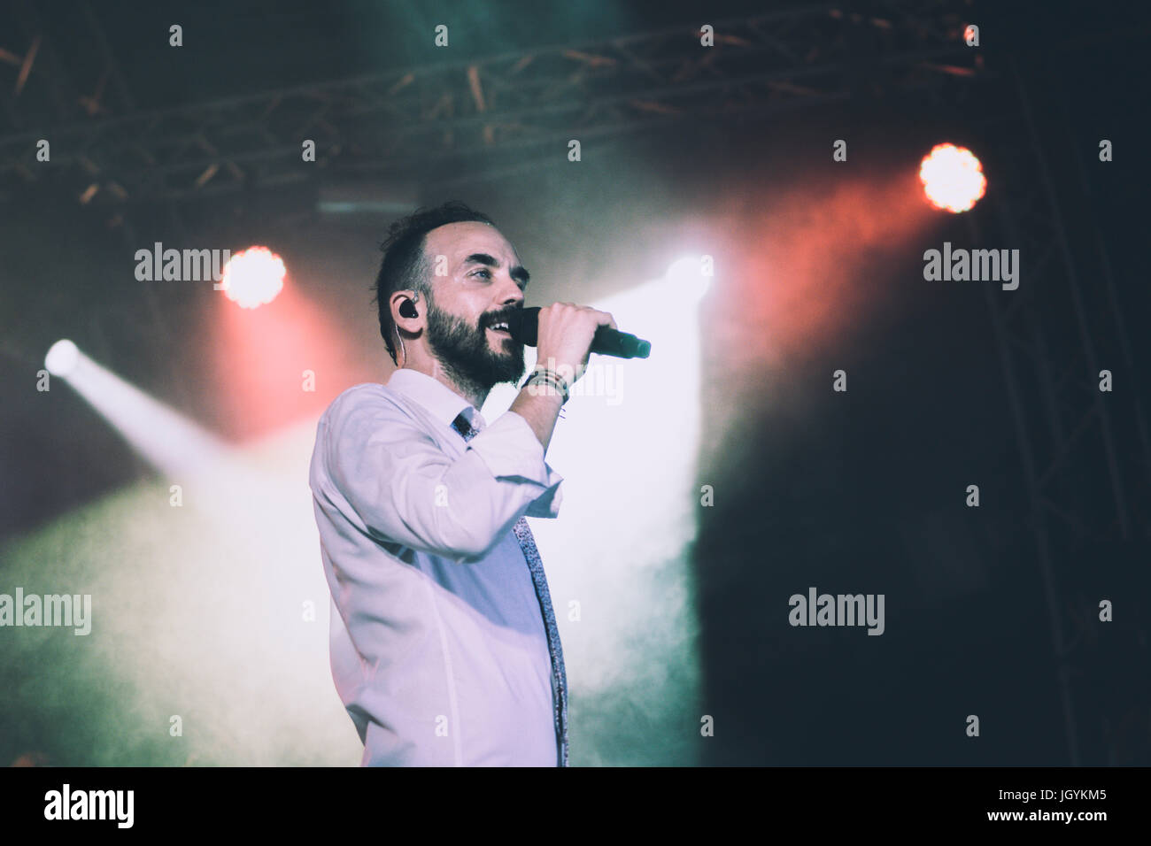 Athens, Greece. 10th July, 2017. The multi-talented Panos Mouzourakis ...
