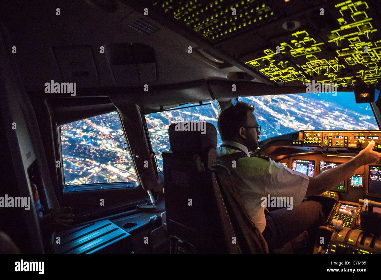 Two Pilots Departing out of Dallas Fort Worth Airport. Crew resource ...