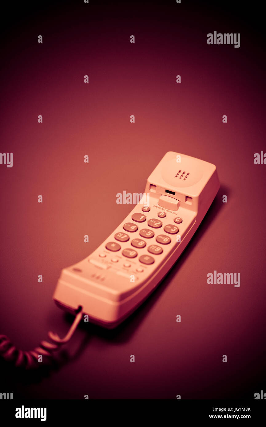 vintage phone receiver with dial buttons Stock Photo - Alamy
