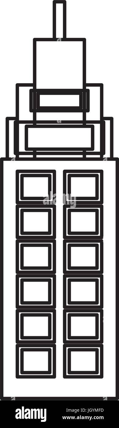 Urban edifice tower icon vector illustration graphic design Stock ...
