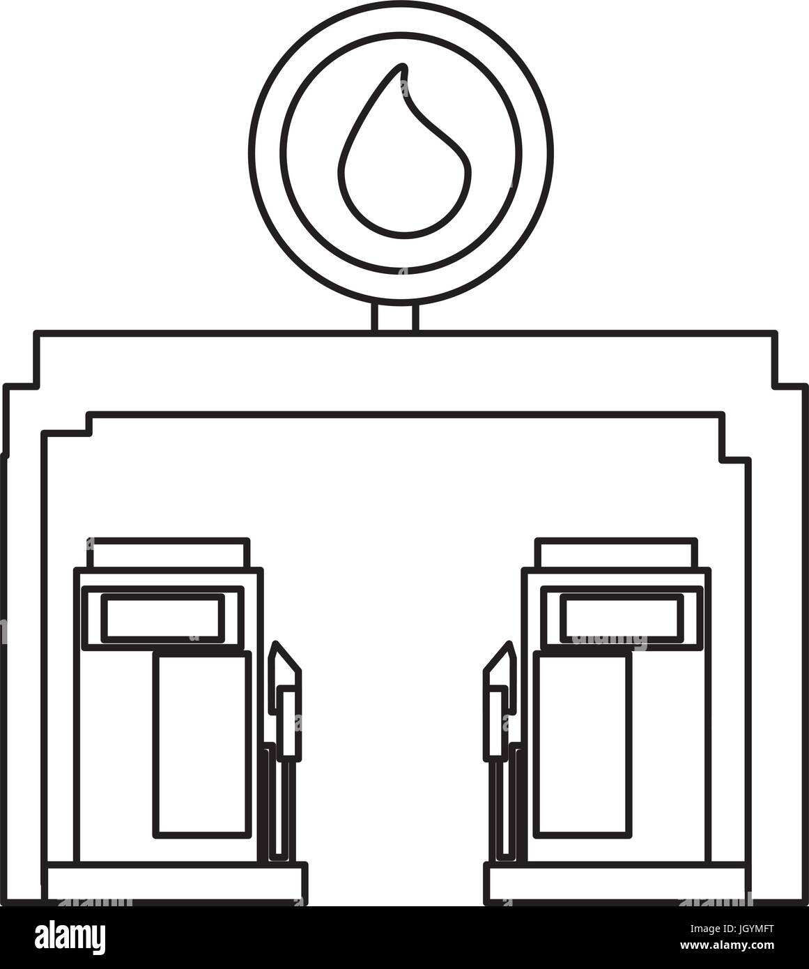 Gasoline dispenser station icon vector illustration graphic design ...