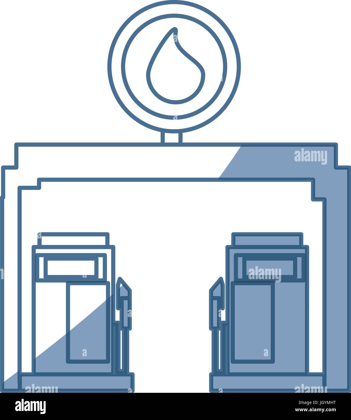 Gasoline dispenser station icon vector illustration graphic design ...