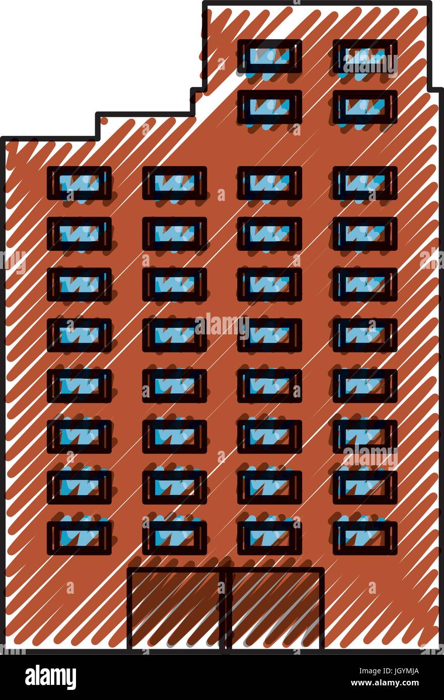 Urban edifice tower icon vector illustration graphic design Stock ...