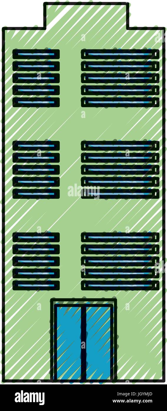 Urban edifice tower icon vector illustration graphic design Stock ...