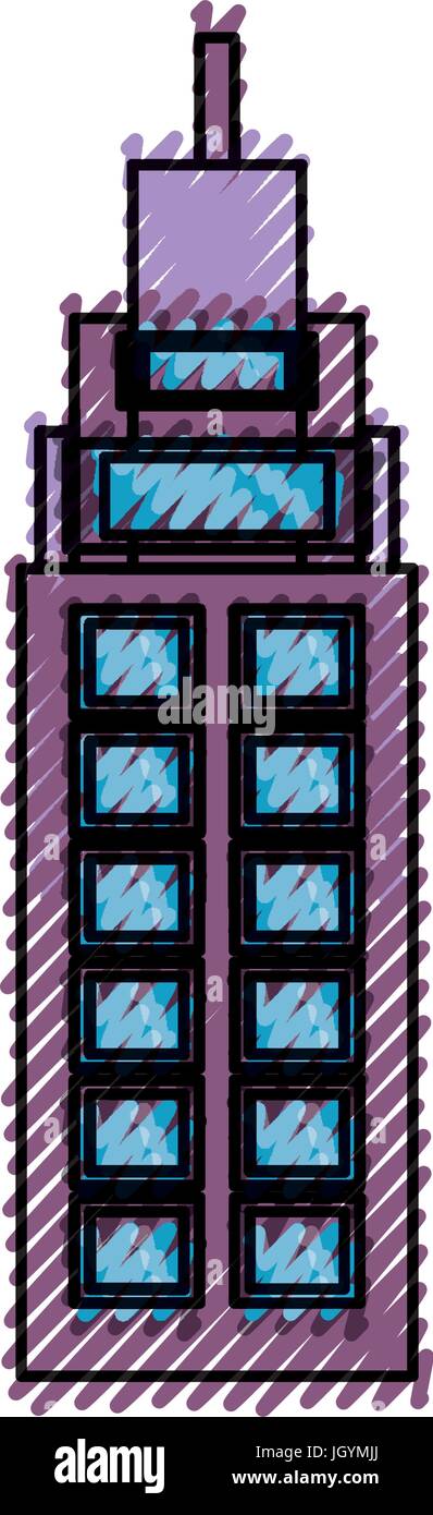 Urban edifice tower icon vector illustration graphic design Stock ...