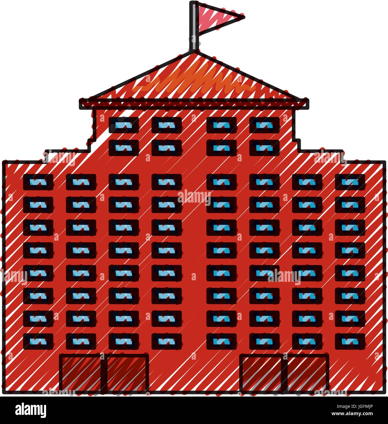 Urban edifice tower icon vector illustration graphic design Stock ...