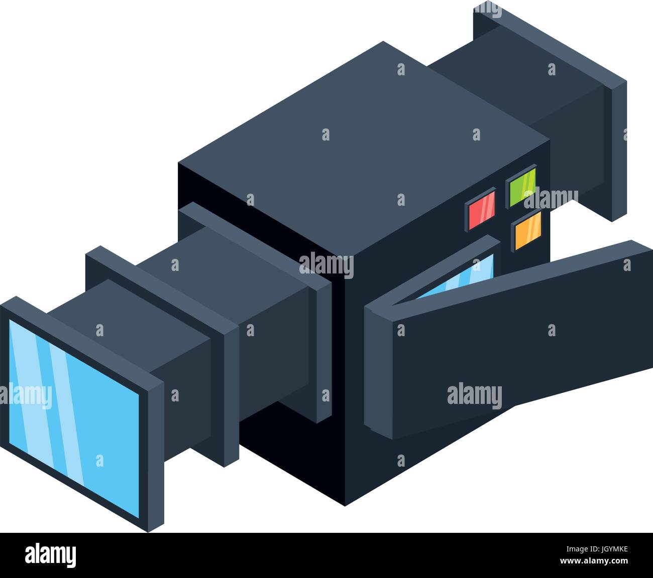 Professional camcorder 3D icon vector illustration graphic design Stock ...