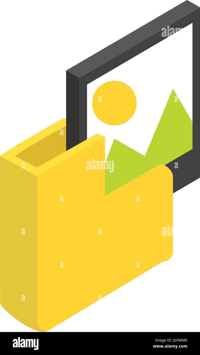 Picture file 3d icon vector illustration graphic design Stock Vector ...