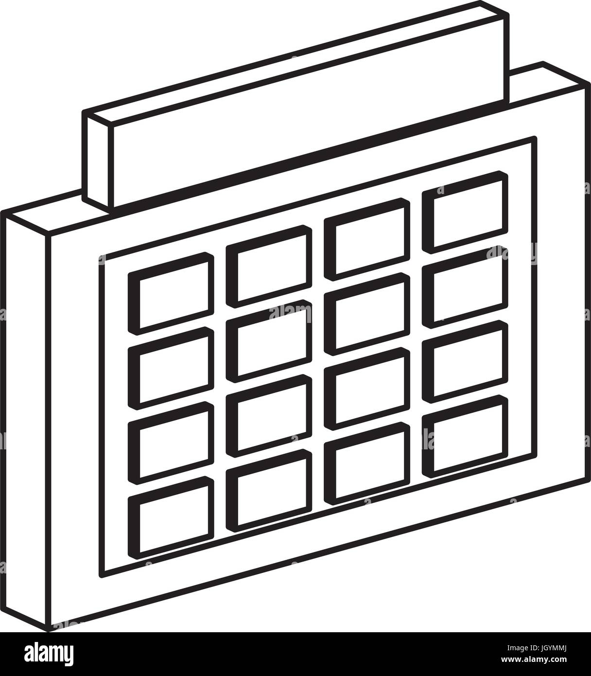 Schedule symbol 3D icon vector illustration graphic design Stock Vector ...