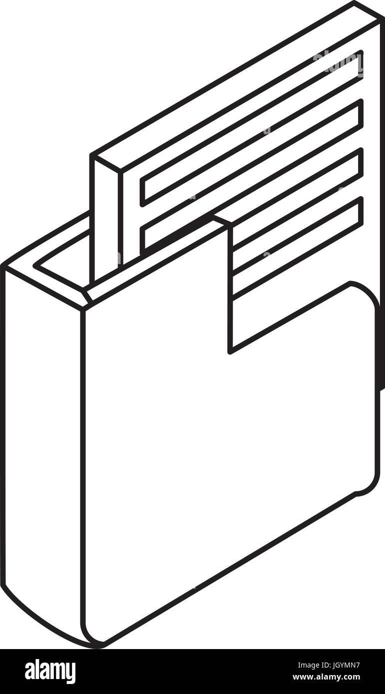 Digital file 3D icon vector illustration graphic design Stock Vector ...