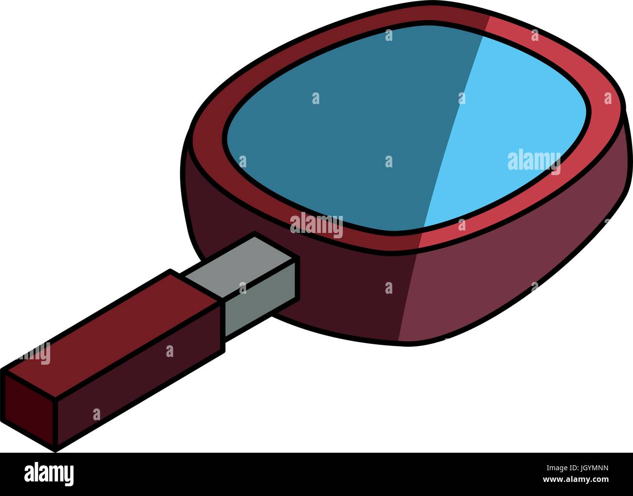 Magnifying glass 3D icon vector illustration graphic design Stock ...
