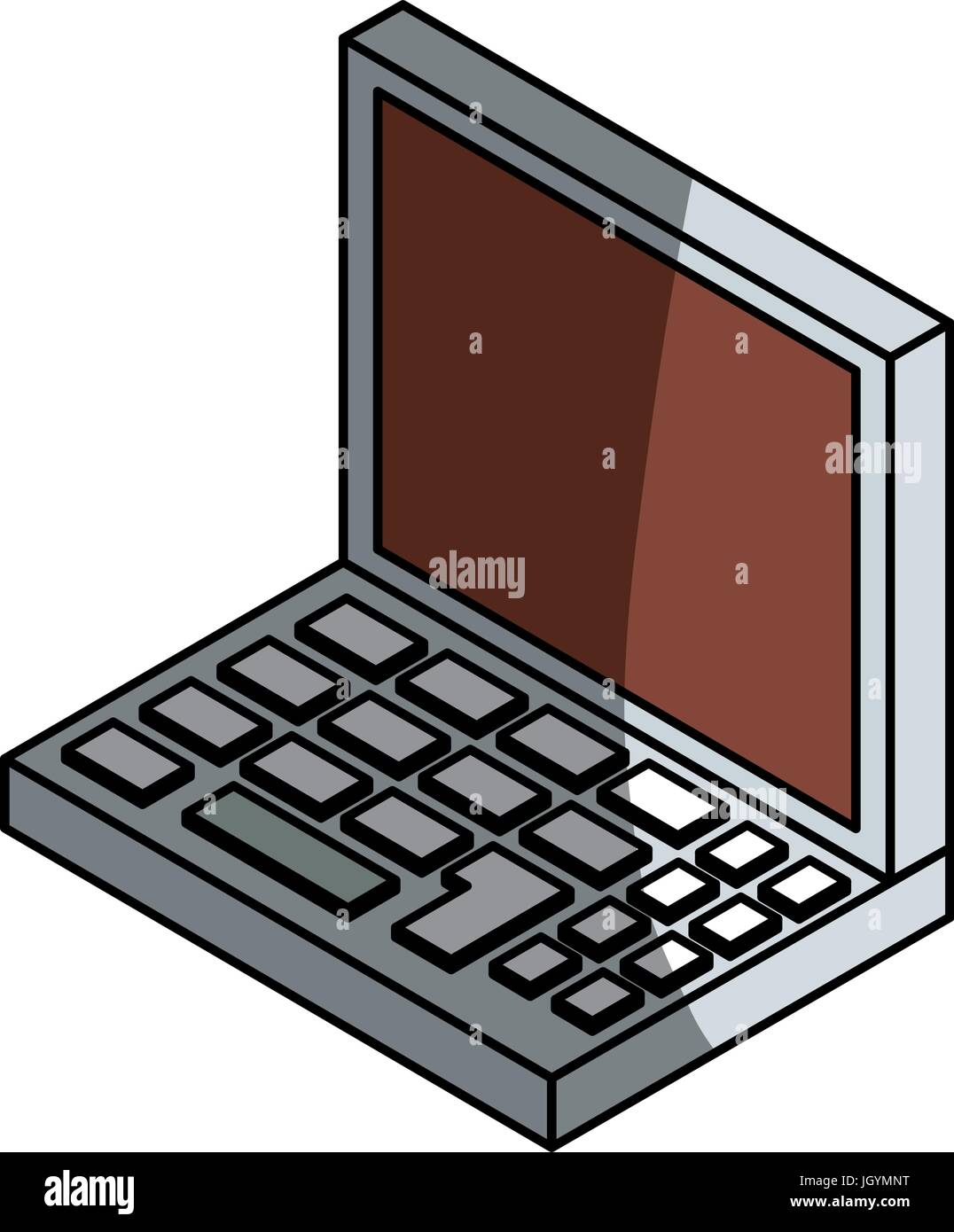 PC laptop 3D icon vector illustration graphic design Stock Vector Image ...