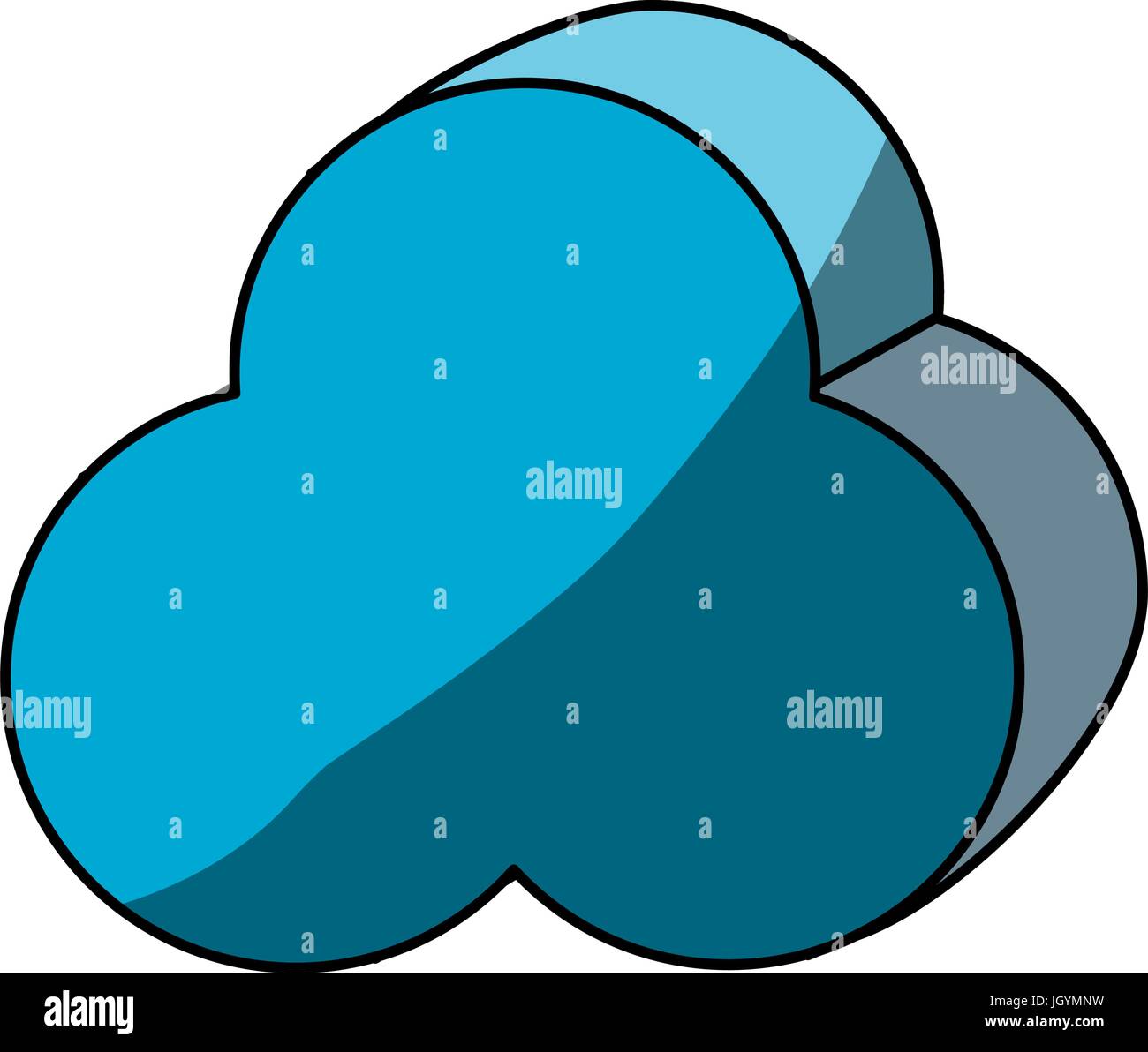 Cloud computing 3D icon vector illustration graphic design Stock Vector ...
