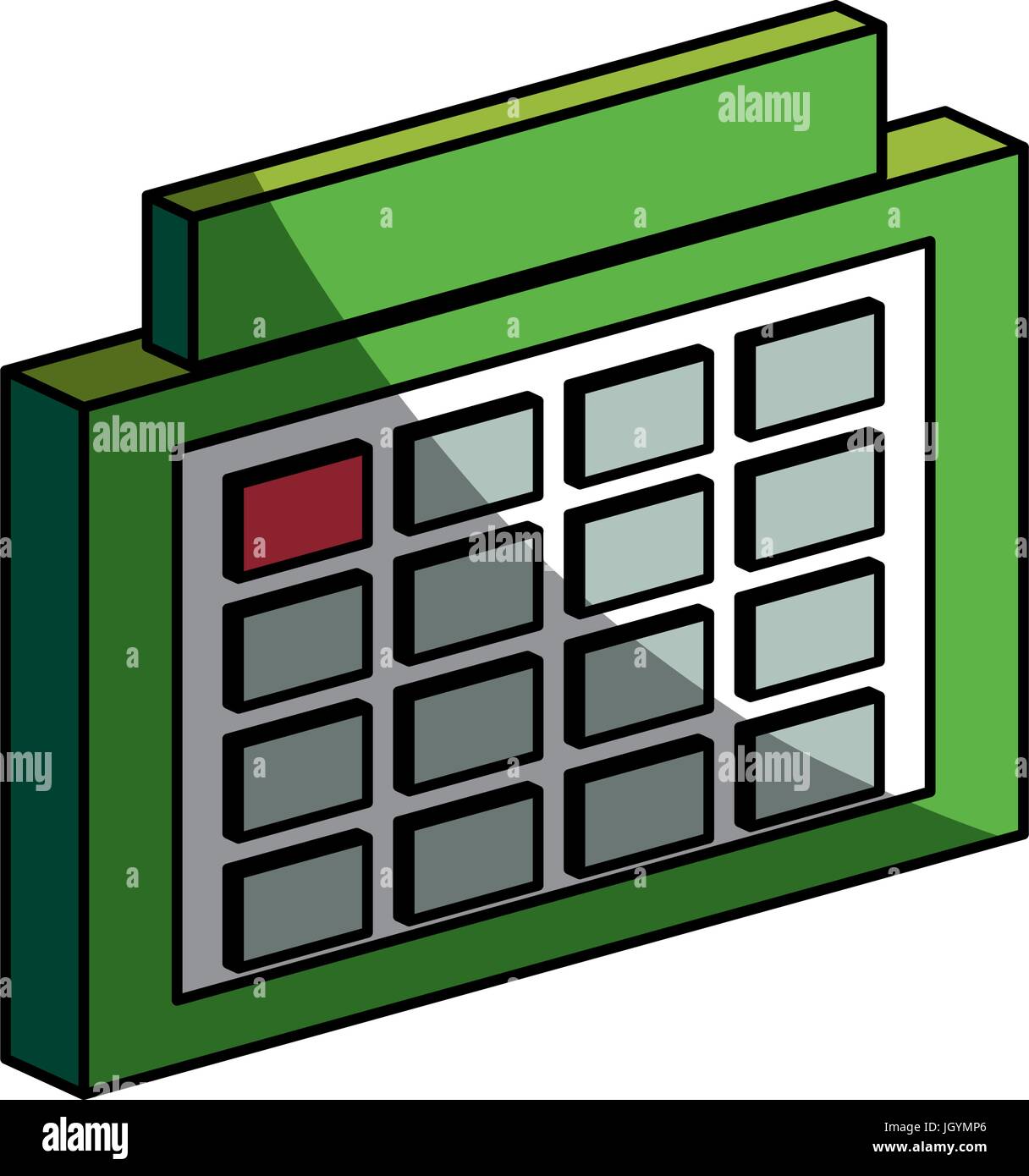 Schedule symbol 3D icon vector illustration graphic design Stock Vector ...