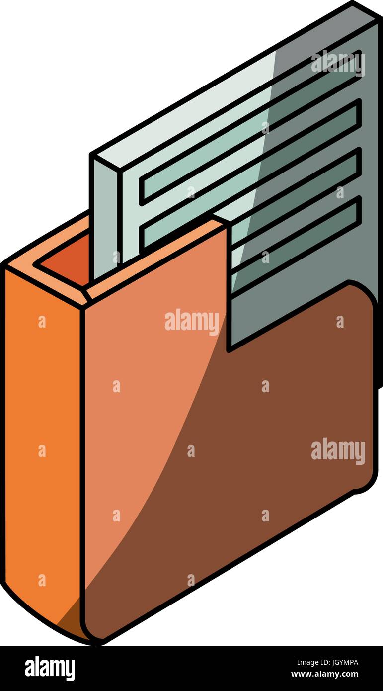 Digital file 3D icon vector illustration graphic design Stock Vector ...