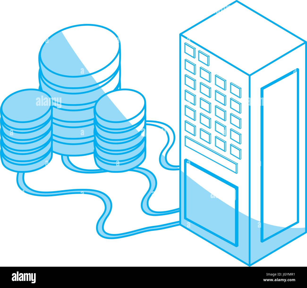 Storage database 3D icon vector illustration graphic design Stock ...