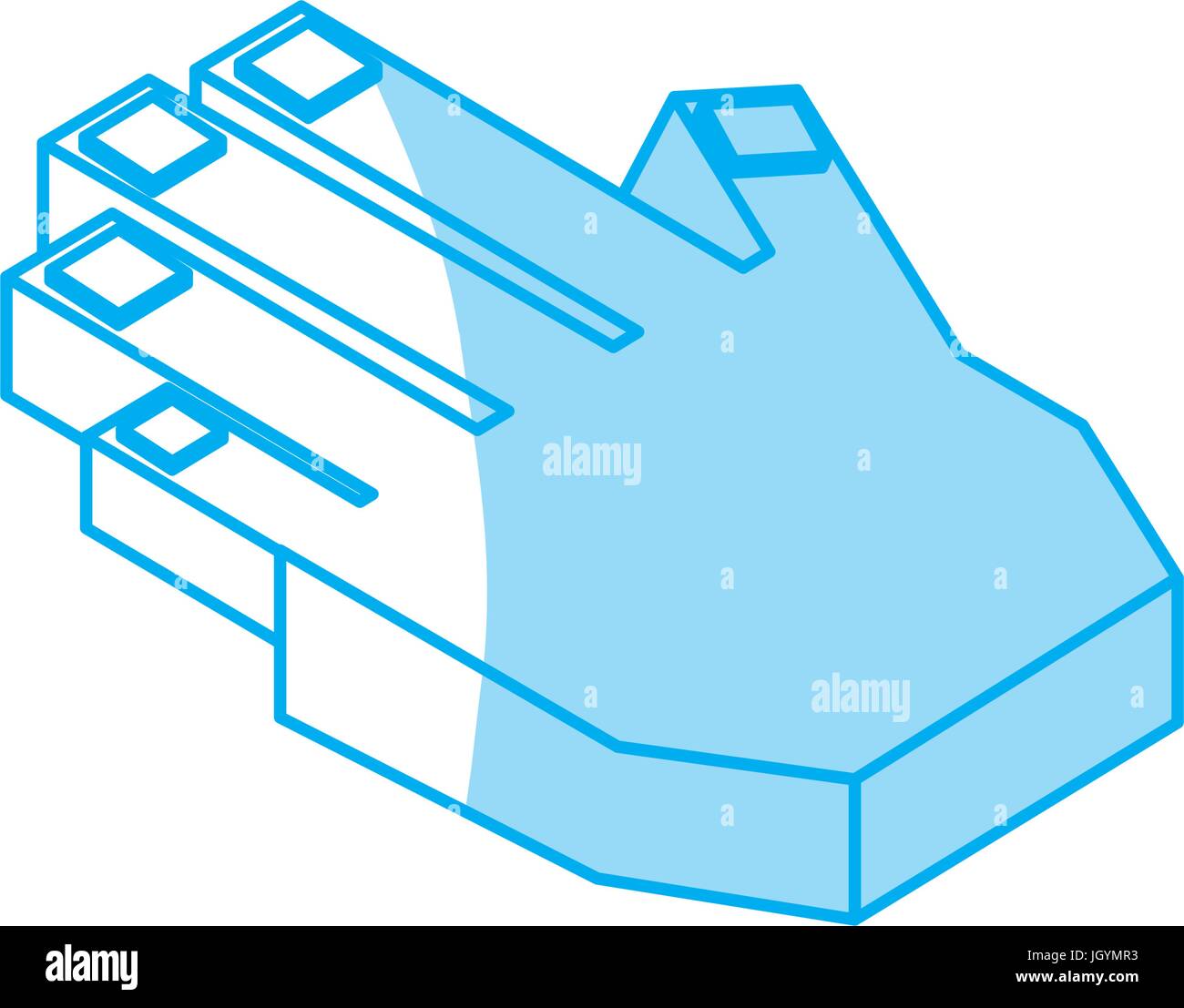 Human hand 3D icon vector illustration graphic design Stock Vector ...