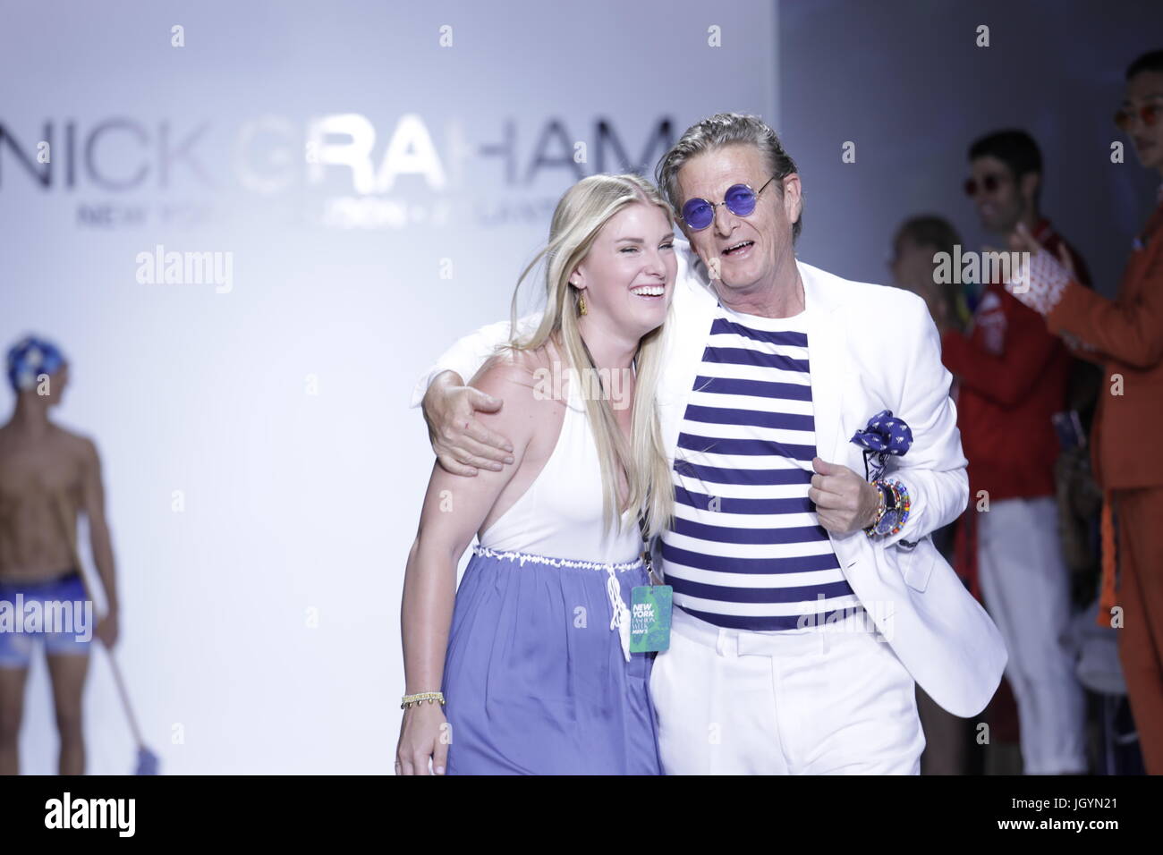 New York, United States. 11th July, 2017. Designer Nick Graham (R ...