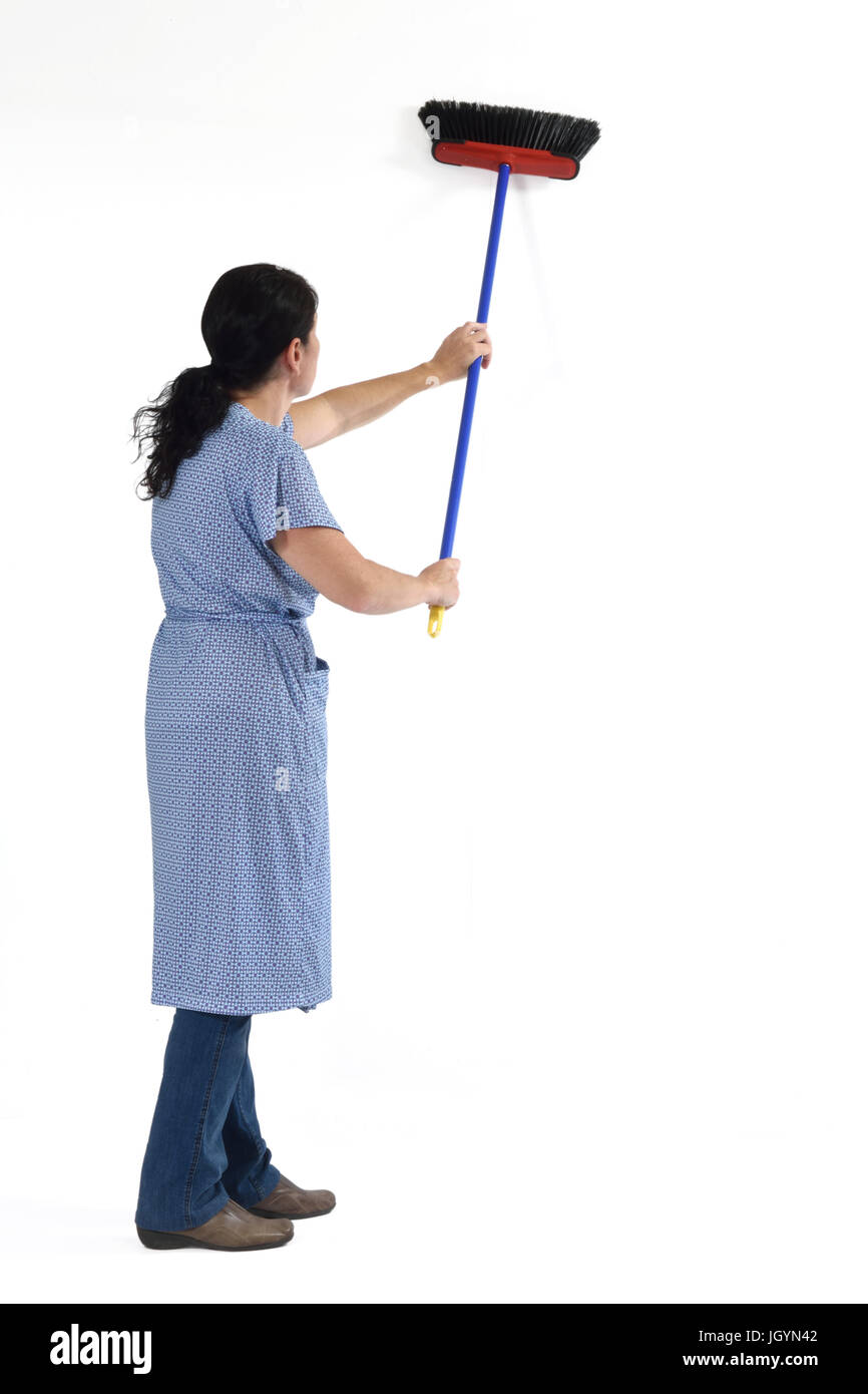 Sweeping lady Cut Out Stock Images & Pictures - Alamy