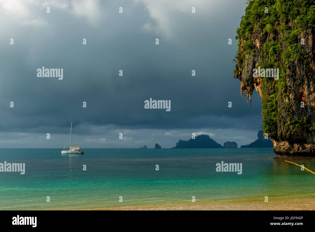 Beautiful scary clouds in front of heavy rain and storm Stock Photo - Alamy