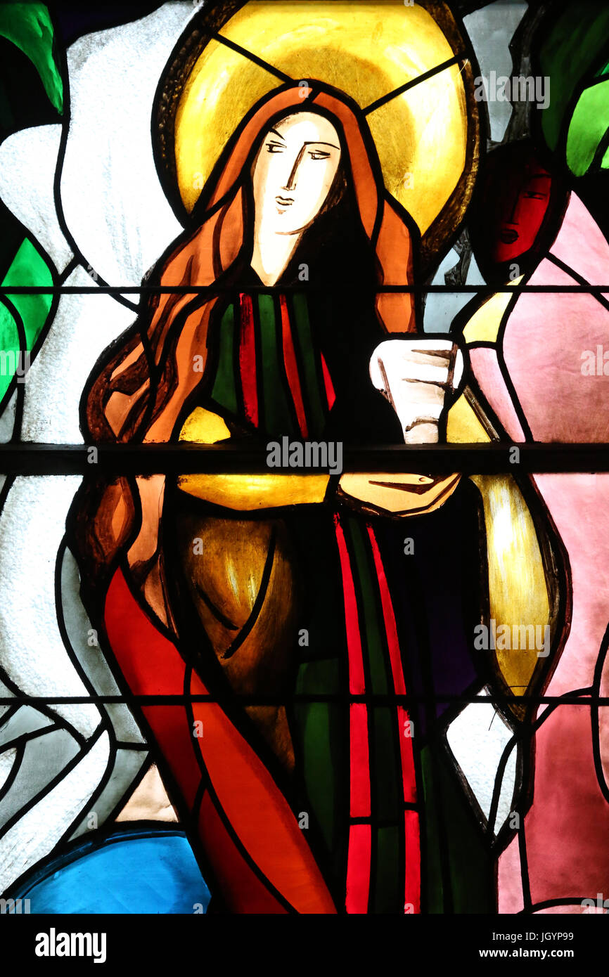 Saint joseph stained glass hi-res stock photography and images - Alamy