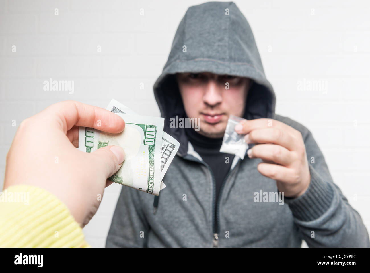 The buyer and the drug dealer carry out the transaction Stock Photo - Alamy