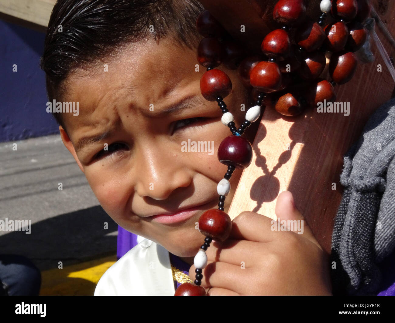 Way of the Cross on Good Friday in Iztapalapa, Mexico Stock Photo - Alamy
