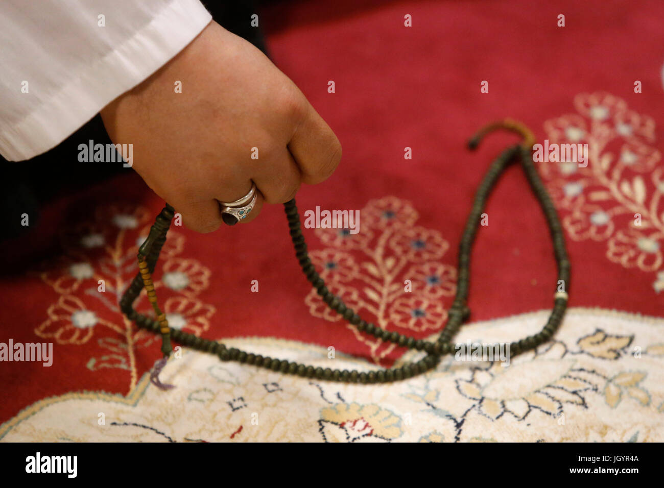Naqshbandi sufi praying. France Stock Photo - Alamy