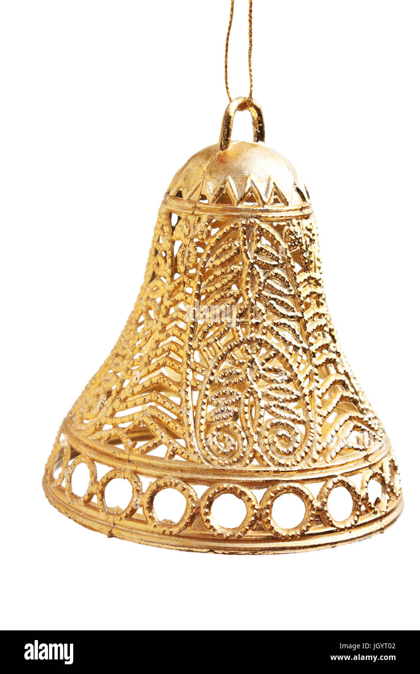Gold bell isolated hi-res stock photography and images - Alamy