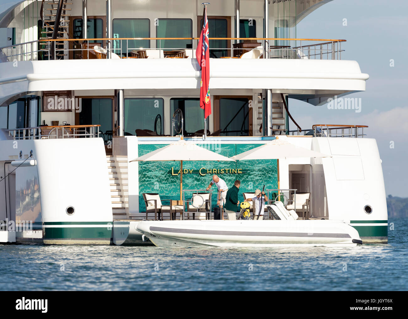 The Lady Christine luxury yacht owned by Lord Laidlaw of Rothiemay ...