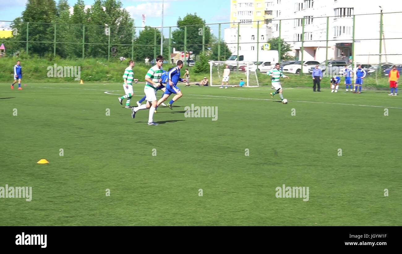 KURSK, RUSSIA - JULE 3: football match of the championship Amateur ...
