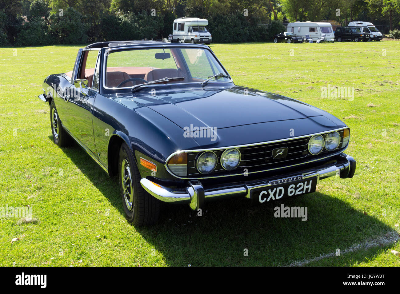 Triumph Stag Convertible Stock Photo - Alamy