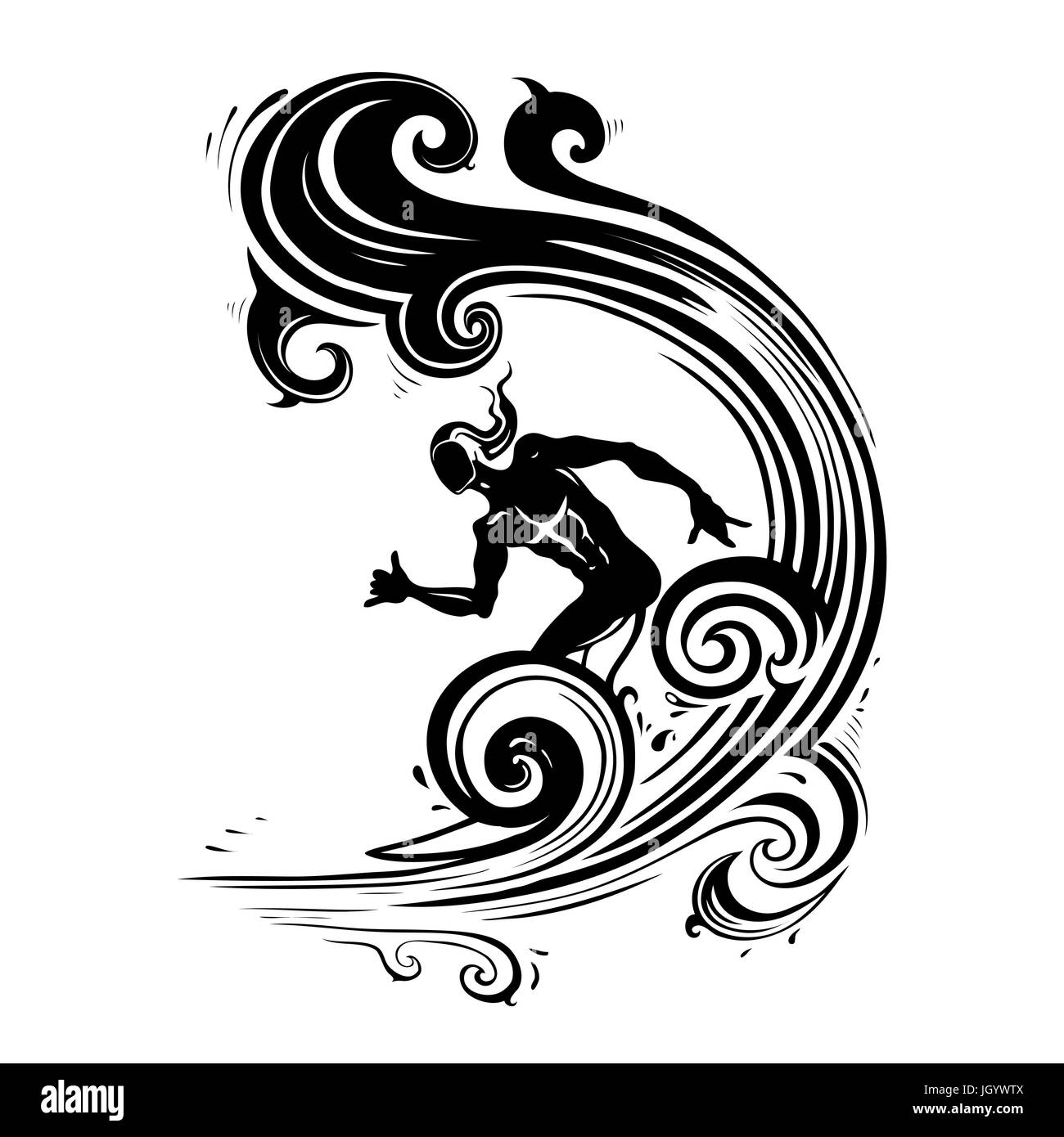 Vintage big wave surfer hi-res stock photography and images - Alamy