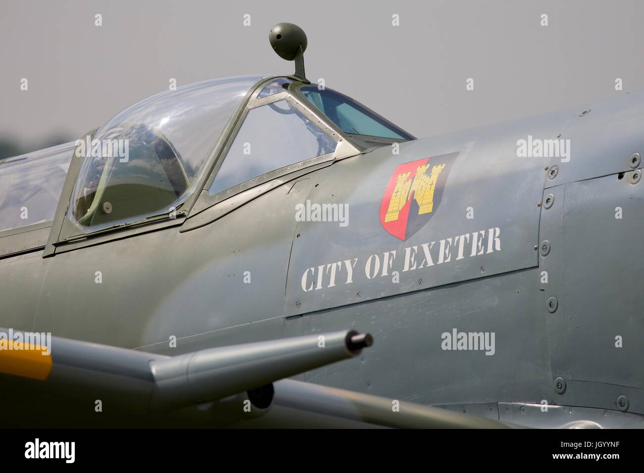 Supermarine Spitfire HF Mk.lX RR232 on static display at the Flying ...