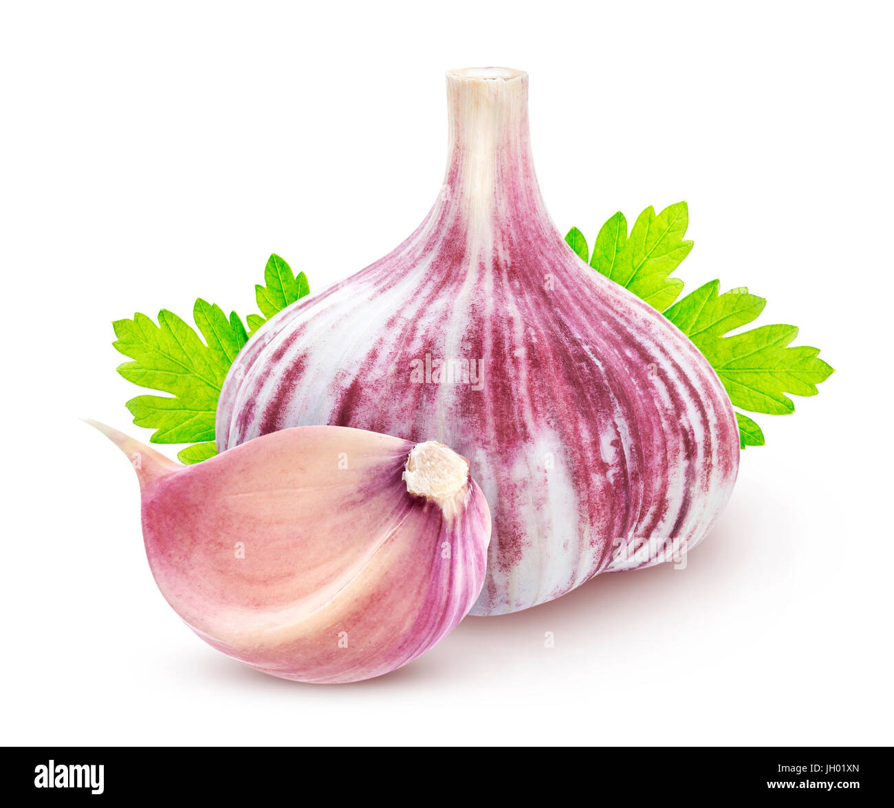 Fresh raw garlic head Cut Out Stock Images & Pictures - Alamy