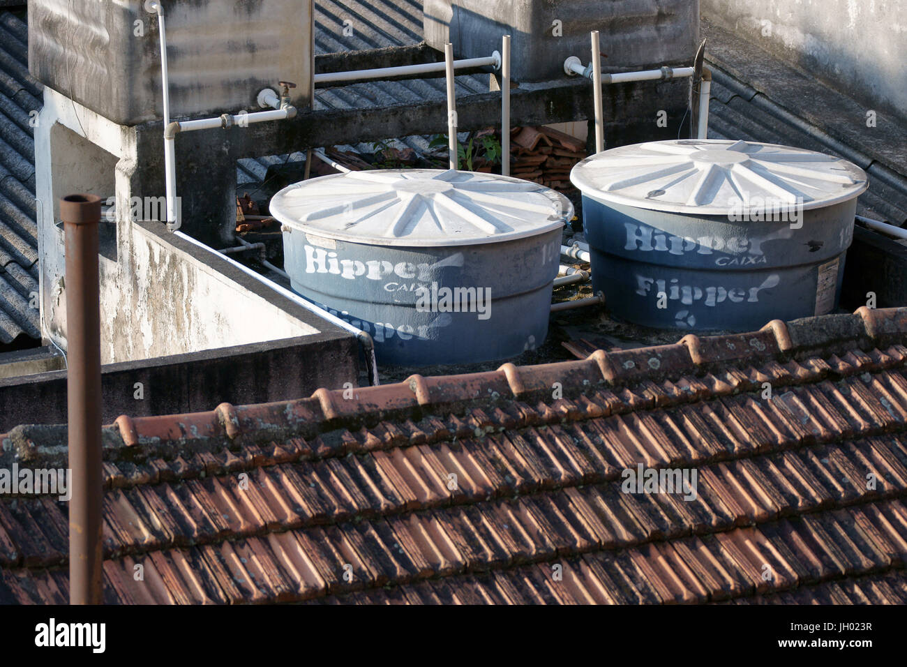 Boxes of water, Rio de Janeiro, Brazil Stock Photo - Alamy