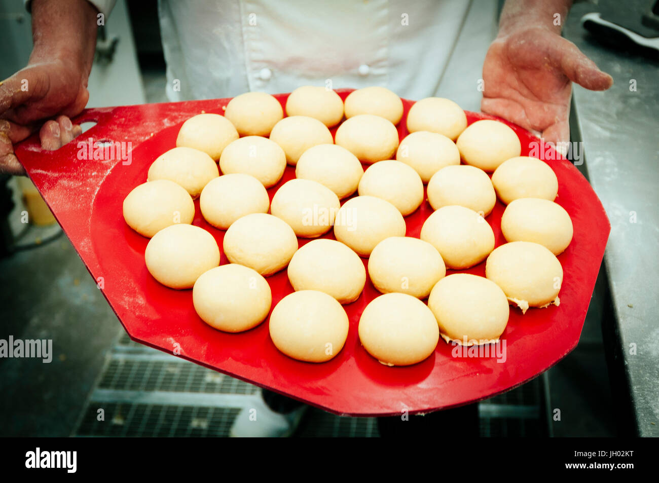 Professional Breadmaking Making Bread Stock Photo Alamy