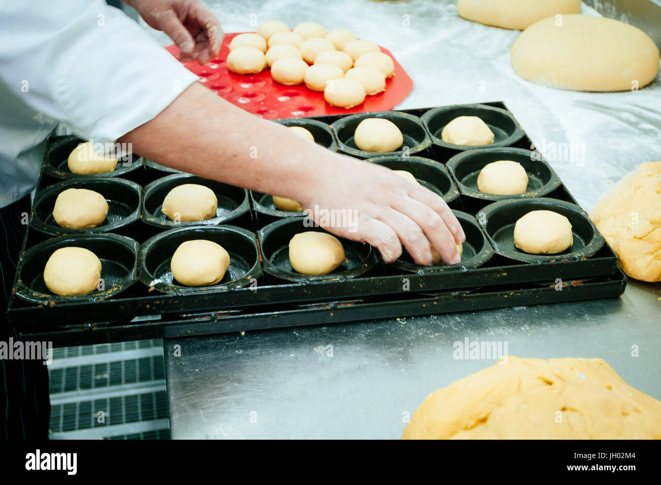 Professional breadmaking making bread Stock Photo - Alamy