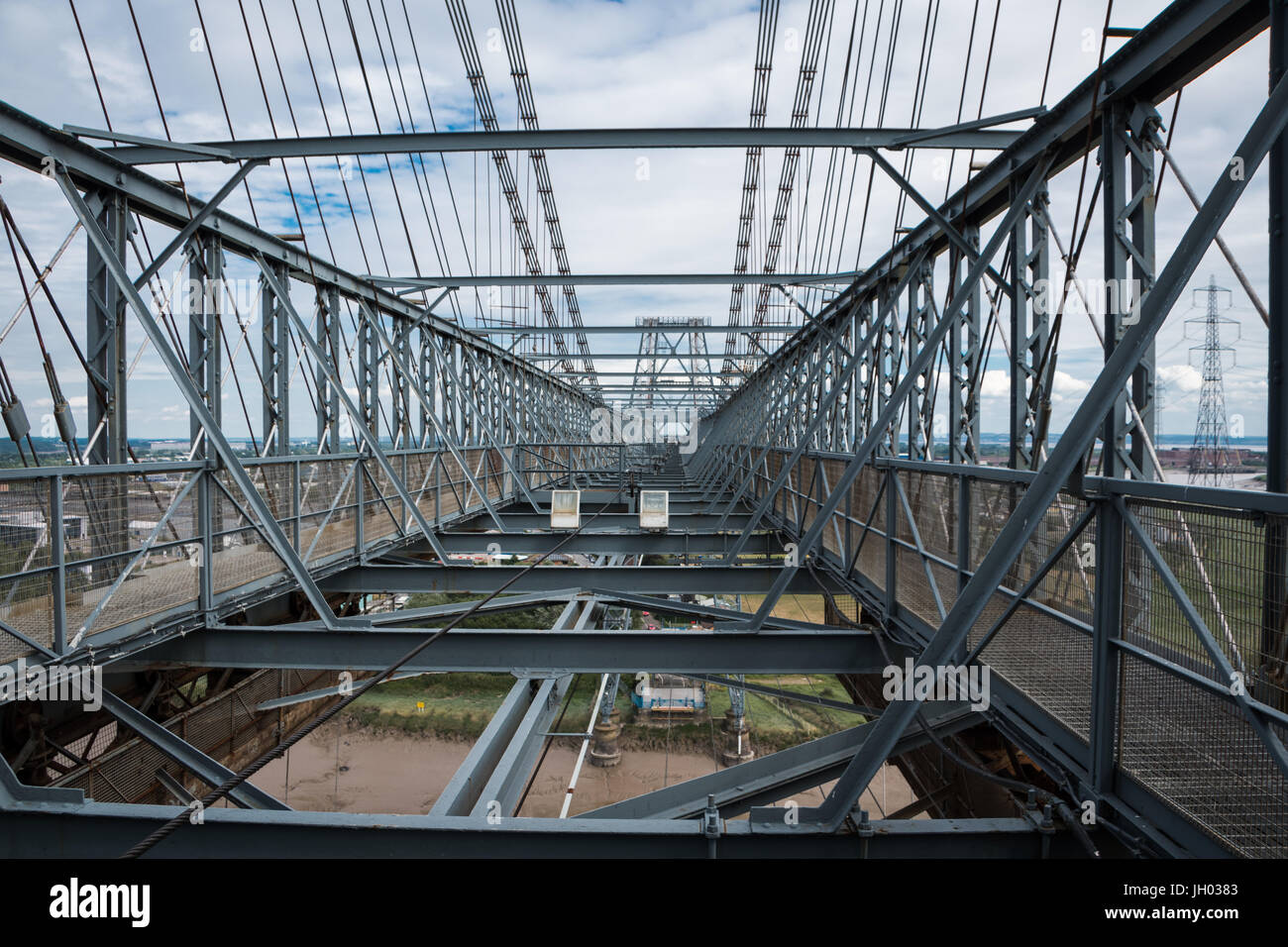 Top of a steel structured bridge Stock Photo - Alamy