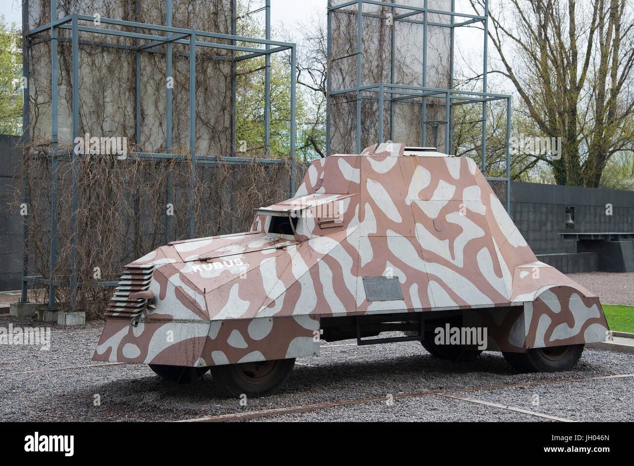 Replica of Polish World War II armoured car and armoured personnel ...