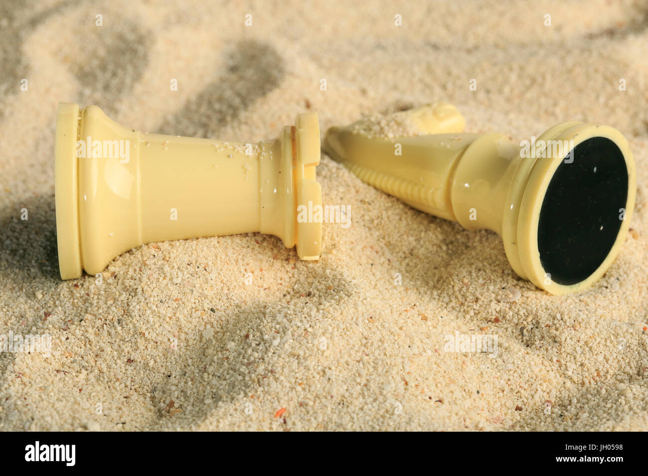Chess pieces in a sand dune Stock Photo - Alamy